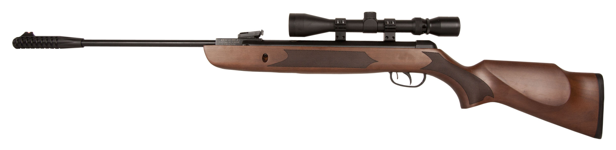 KRAL DEVIL WALNUT AIR RIFLE PACKAGE .22 - Wighill Park Guns
