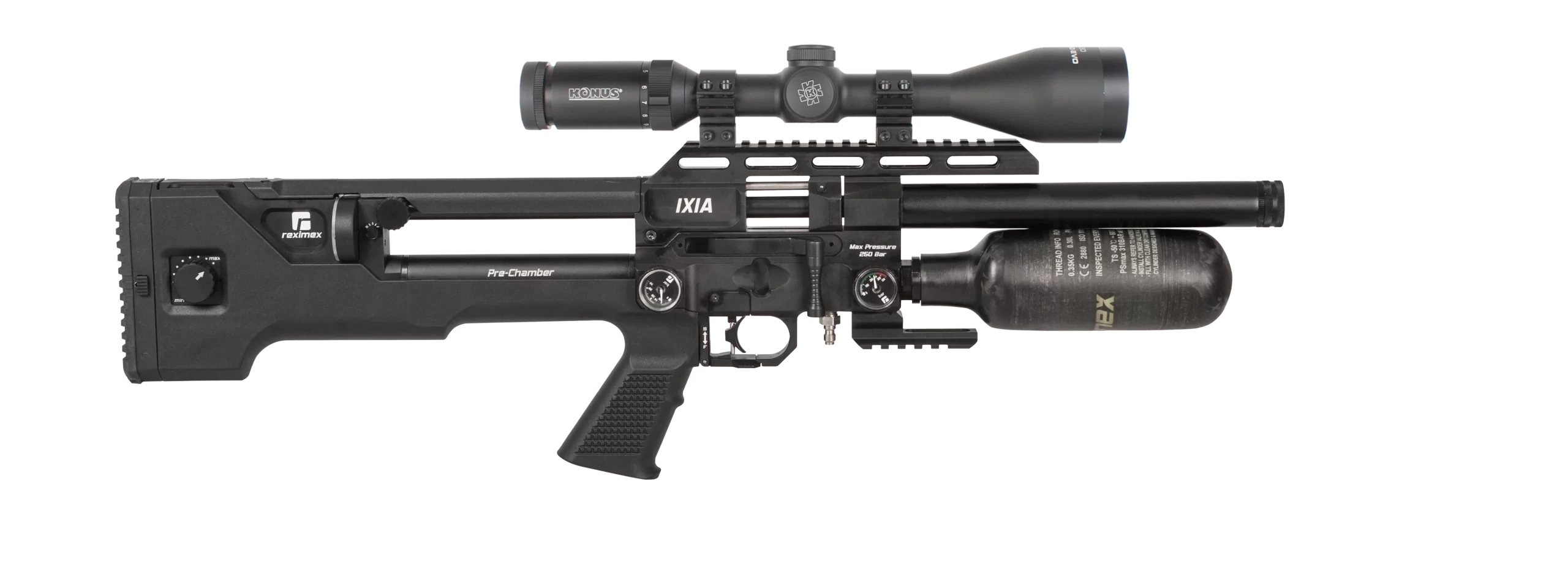 Reximex Ixia Compact, Black, Carbon Tank - Wighill Park Guns